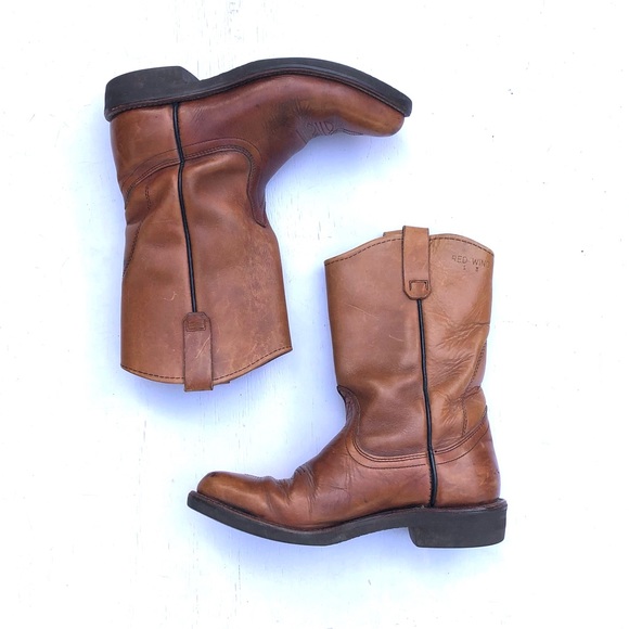 Red Wing Shoes | Shoes | Red Wing Pull On Boots Soft Leather Steel Toe ...